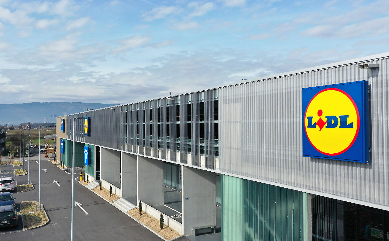 Projet pilote - Lidl, Ins - construction métallique - Heinz Freitag SA ...